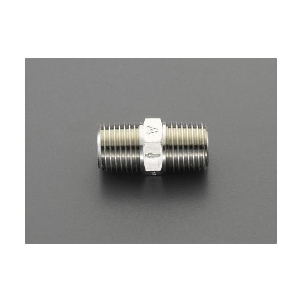●材質…真鍮●最高使用圧力…2.0MPa●耐圧力…3.0Mpa●クラッキング圧力…0.007MPa●周囲温度…0〜100℃●使用流体…エアー・水●Oリング材質…フッ素ゴム●RoHS指令相当品●取付ねじ…R1/4”●サイズ(mm)…14×29...
