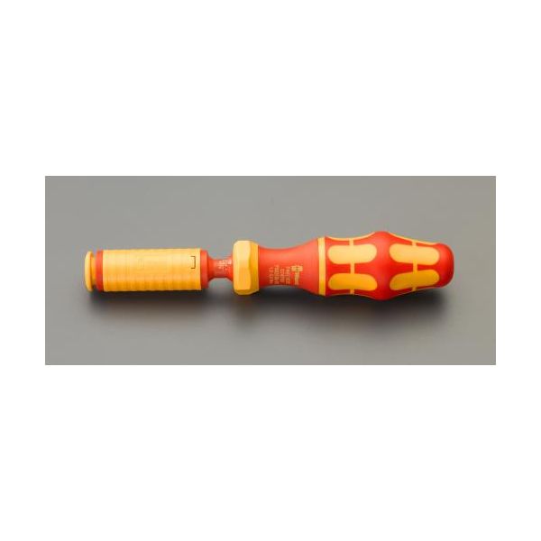 ●六角対辺…9mm●精度…±6%●1000V絶縁●EA560-2.5〜62、-101〜-104専用●トルク範囲(N・m)…1.7〜3.5●最小目盛(N・m)…0.10●全長(mm)…192●[アジャスタブル型]絶縁トルクドライバー特長…・規...