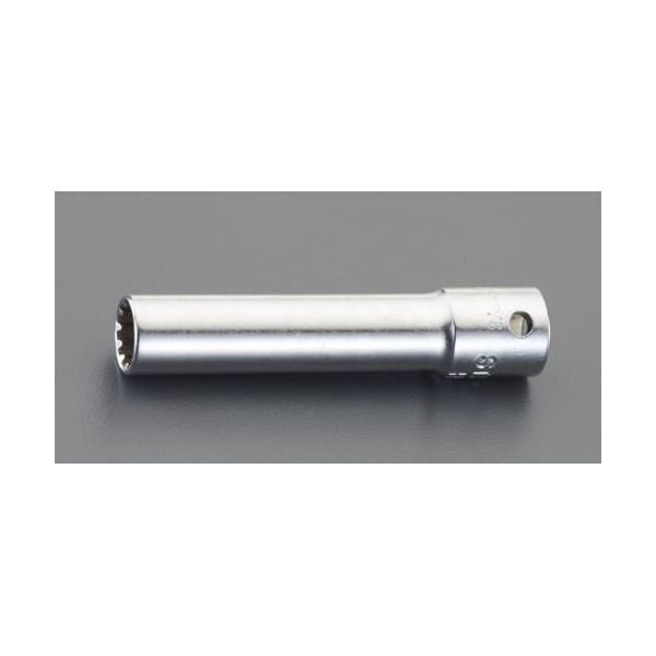 ●重量(g)…63●差込角…3/8”●対辺(インチ)…7/16●ソケット部外径(d1；mm)…16●差込部外径(d2；mm)…17.3●ソケット中間空洞部内径(d3；mm)…10.4●全長(L;mm)…54●ボルト接触部内面奥行き(t1；m...