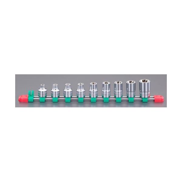 ●サイズ…E8・E10・E11・E12・E14・E16・E18・E20・E24●差込角…1/2”●全長(mm)…30〜41●重量(g)…705類似商品はこちらエスコ EA618RS-424 1／2”DR／1,749円 エスコEA618PS-...