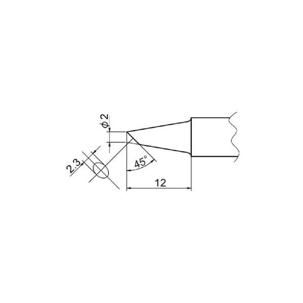 ●こて先…φ2mm●先端長…12mm●先端…45℃●EA304AP用の交換用こて先です。類似商品はこちらエスコ EA304AP-17 φ5．0mm 交5,577円エスコ EA304AP-1 R0．5mm 交換4,284円エスコ EA304A...