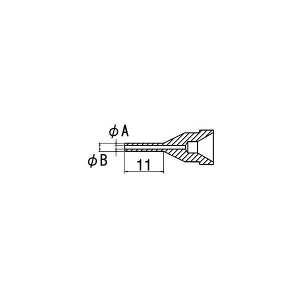 ●ノズル先端サイズ…内径(φA)：1.0mm外径(φB)：2.3mm\先端長：11mm類似商品はこちらエスコ EA323MA-15 φ1．0／φ2．1,888円エスコ EA323MA-20 φ1．3／φ3．1,888円エスコ EA323MA...