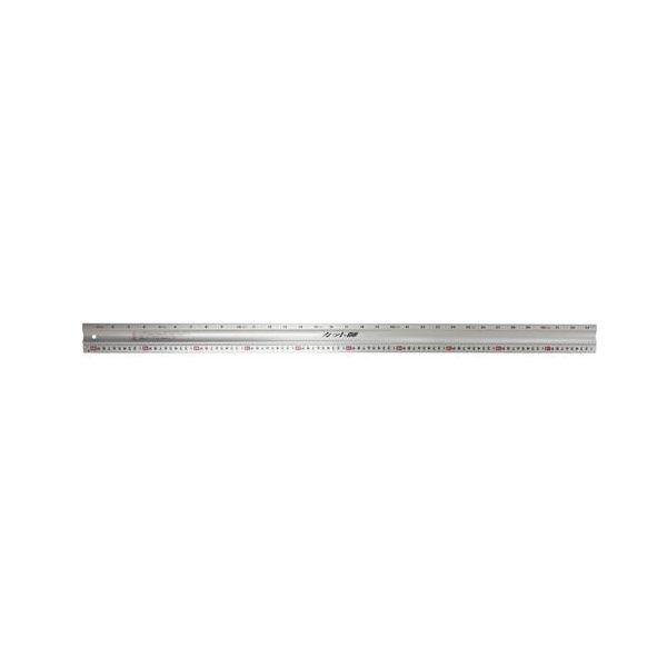 ●材質…アルミ(ステン鋼付)●重量…579g●サイズ(W×D×T)…1020×80×9mm●精度…±0.4mm●測定目盛…100cm●併用目盛●裏面に滑り止めゴム付●両面ともに左側端面が基点のW左基点タイプです。●カッター面に刃が食い込まな...