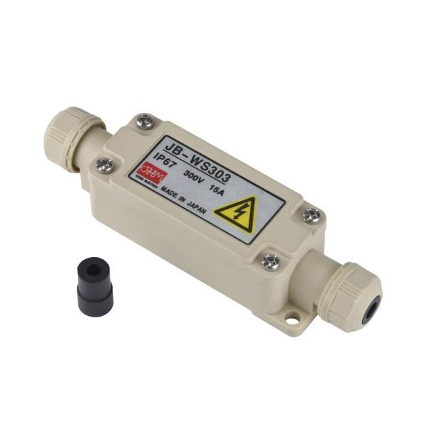 ●極数…3P●色…ベージュ●サイズ…115(W)×28.2(D)×24(H)mm●定格容量…15A・300V●適合電線公称断面積…1.25mm2以下●端子ねじ…M3×8フリー端子ねじ●使用範囲温度…-25〜+80℃●キャプコンと端子台が一体...