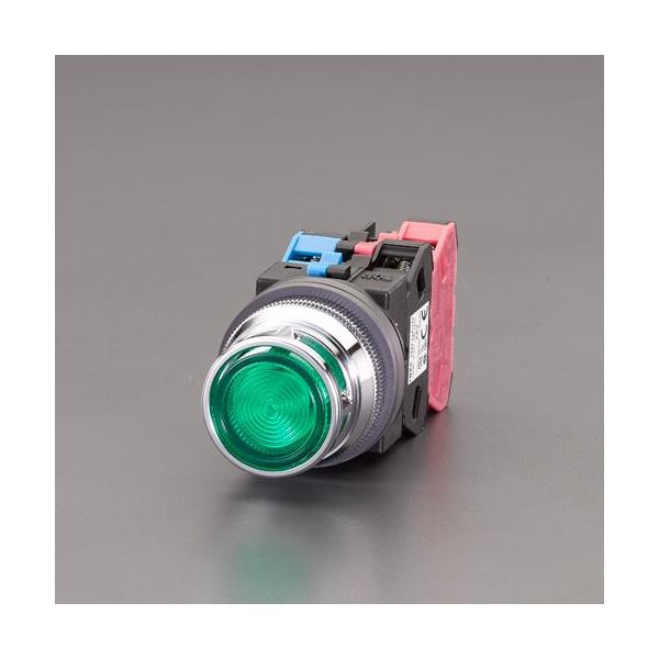 ●定格電圧…AC/DC24V●色…緑●接点構成…1a1b●保護構造…IP65●パネルカットφ30mm用●LED AC/DC24V球付●モメンタリ形●フルガード付●RoHS適合品類似商品はこちらエスコ EA940DA-73A AC／DC245...
