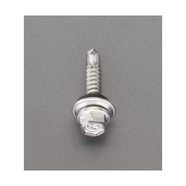 ●材質…ステンレス●ゴムパッキン付●先端がドリルになっている為、下穴が必要ありません。●サイズ…6×19mm●入数…30個●全ねじ類似商品はこちらエスコ EA949EG-851 5x19mmピ2,332円エスコ EA949EG-864 6x...