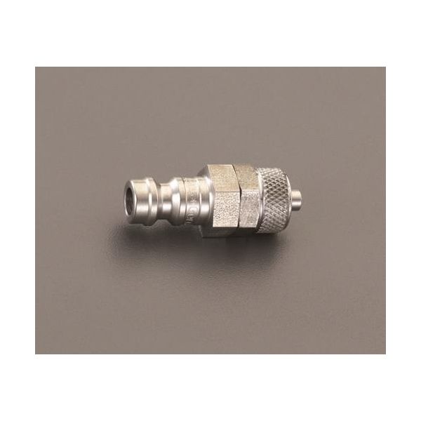 ●最高使用圧力…3.5MPa●材質…ステンレス●全長…32mm●オーリング（FKM）●シングルシャットオフバルブ●衛生が要求される場所での圧縮空気の使用（クリーンルーム等）●適合ホース…6×8mm類似商品はこちらエスコ EA140GK-40...