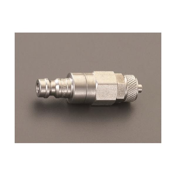 ●最高使用圧力…3.5MPa●材質…ステンレス●全長…46mm●オーリング（FKM）●ダブルシャットオフバルブ●衛生が要求される場所での圧縮空気の使用（クリーンルーム等）●適合ホース…6×8mm類似商品はこちらエスコ EA140GM-208...