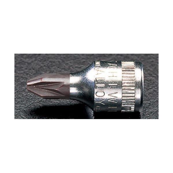 ●差込角…1/4”●サイズ…#1●全長(L1；mm)…28●軸長(L2；mm)…16●ソケット部外径(d；mm)…11.6●サイズ(#)…1●重量(g)…10●軸長の短いポジドライブビットソケット類似商品はこちらエスコ EA617XM-30...