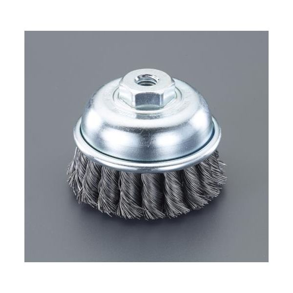 ●毛丈…22mm●サイズ…外径：75mm線径：0.35mm●最大回転数…12500rpm●ブラシ材質…スチール●ねじサイズ…M10×1.5●カップ型類似商品はこちらエスコ EA809YS-1 75mm／M10　1,104円エスコ EA809...