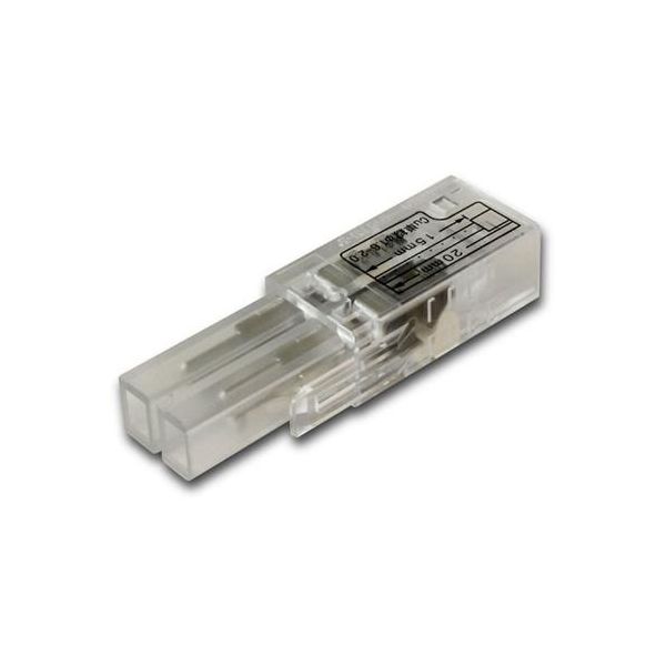 ●定格…20A 300V●適合電線…VVF(VA)線φ1.6mm×2心・φ2.0mm×2心●差込線数…2●入数…20●VVF(VA)線2心用コネクター●事前に機器の電線にコネクターを接続しておくことで現場でワンタッチで接続施工が行えます。●...