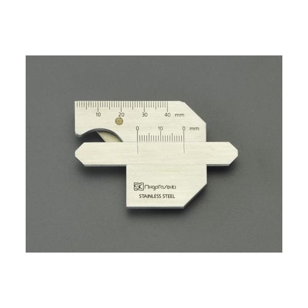 ●測定範囲（サイズ）…本体直尺目盛：40mm余盛高さ：10mmすみ肉脚長：20mmすみ肉のど厚：10mmルート間隔：0.5〜3mm丸棒径：10mm開先（ベベル）角度：0〜60°（最小読取値：5°）●精度…長さ寸法の測定：±0.4mm角度測定...