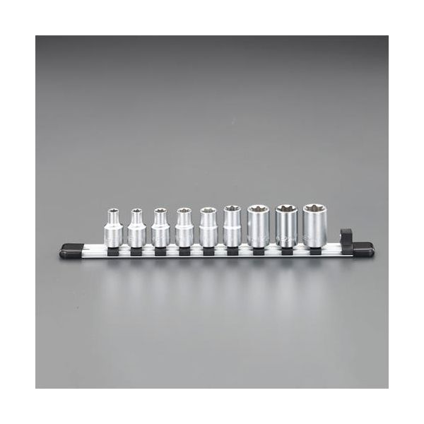 ●サイズ…E10・E11・E12・E14・E16・E18・E20・E22・E24(9個組)●全長(mm)…40●差込角…1/2”●重量(kg)…0.78●ソケットホルダー付類似商品はこちらエスコ EA618KX-24 1／2”DR／E1,2...