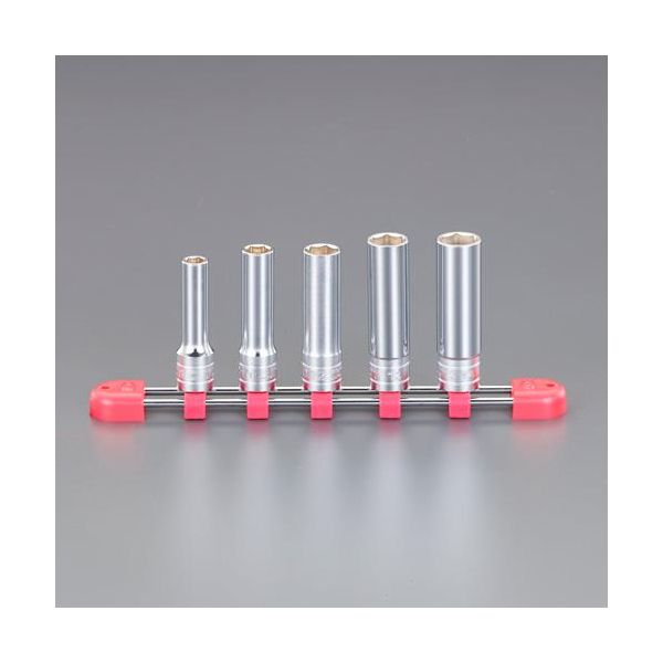 ●セット内容…マグネットディープソケット(8mm・10mm・12mm・13mm・14mm)、ソケットホルダー●重量…480g●差込角（sq）…9.5(3/8”)●全長…60〜70mm●口径部に内蔵されているマグネットで、ボルト・ナットの落下...