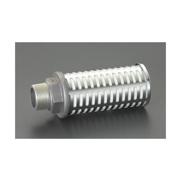 ●最大使用圧力…1.0MPa●使用温度…5〜60℃●材質…ボディ：アルミ合金吸音材：樹脂焼結体●使用流体…圧縮空気●RoHS対応品●取付ねじ…R11/4●消音効果…30dB類似商品はこちらエスコ EA153SK-4 R 1／4” サイ842...