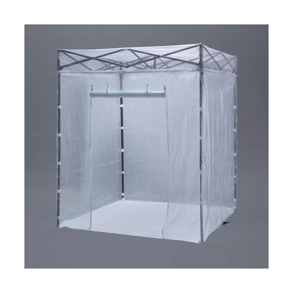 ●※注意※…【お客様組立品】●使用時サイズ(W×D×H)mm…2000×2000×2200〜2500●収納時サイズ(W×D×H)mm…1700×400×400●材質…テント：塩ビフィルム（透明糸入り）フレーム：スチール（黒色塗装）●重量(k...