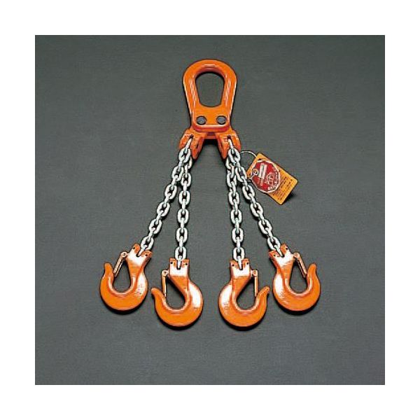 ●使用荷重(t)…1.2●全長(m)…1 ●重量(kg)…2.8●フック口開き…23.5mm●4本吊●スチール鋳鉄製●マスターリンク付●使用荷重は吊角度0〜60度の時の値です。●吊角度を大きくすると使用荷重は低下します。類似商品はこちらエス...