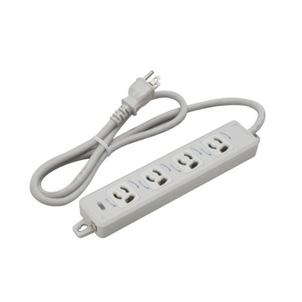 ●定格…15A・125V(1500W)●抜け止め機構付●プラグ…接地2P(耐トラッキング)●パイロットランプ、マグネット付●サイズ…45×228×26mm●壁や机に仮固定できるフック付●コンセント…接地2P(抜止)×4口●コード長…1m類似...