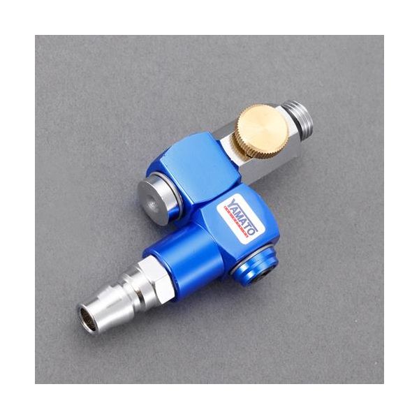 ●色…青●ねじサイズ…G1/4”●使用流体…圧縮空気●材質…アルミ・鋼鉄●重量(g)…140●耐圧…1.5MPa●スイベル式●流量調整つまみ付き類似商品はこちらエスコ EA140BP-21 G 1／4” 雄1,754円エスコ EA140BP...