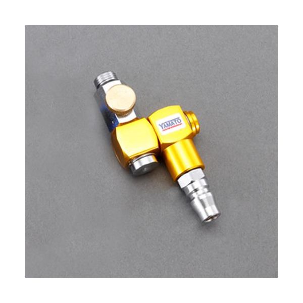 ●重量(g)…140●材質…アルミ・鋼鉄●耐圧…1.5MPa●ねじサイズ…G1/4”●色…黄●スイベル式●使用流体…圧縮空気●流量調整つまみ付き類似商品はこちらエスコ EA140BP-13 R 1／4” 雄1,538円エスコ EA140BP...
