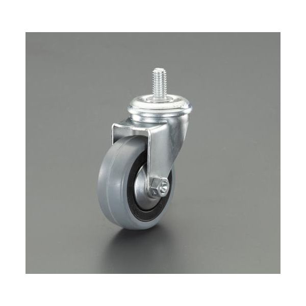 ●仕様…自在ストッパー無●材質…金具：スチール、車輪：ゴム●ねじサイズ(ピッチ)…M8×15mm(1.25)●車輪径×幅…50×20mm●取付高(H)…66mm●耐荷重…35.7kg類似商品はこちらエスコ EA986FB-6 50mm／ M...