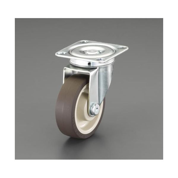 ●ベアリング入り●耐熱温度…−15〜70℃●材質…金具：スチール、車輪：ウレタン●仕様…自在ストッパー無●車輪径×幅…150×38mm●全高…190mm●耐荷重…160kg●穴径(d)…12mm●P1×P2(P1'×P2')…75×75(8...