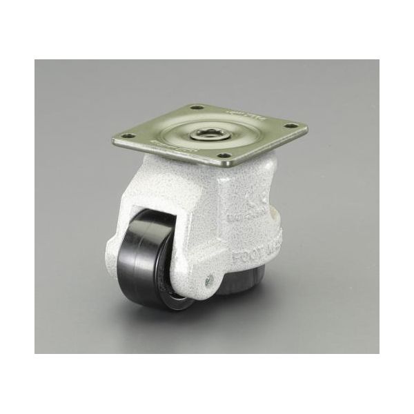 ●材質…金具：スチール、車輪：ナイロン●調整範囲…10mm●取付用ボルト・ナットセット付属●キャスターの裏側で水平調整が可能です。●高さの調整が可能で機器の移動や据え付けに便利です。●仕様…自在ストッパー無●車輪径×幅…50×25mm●全高...