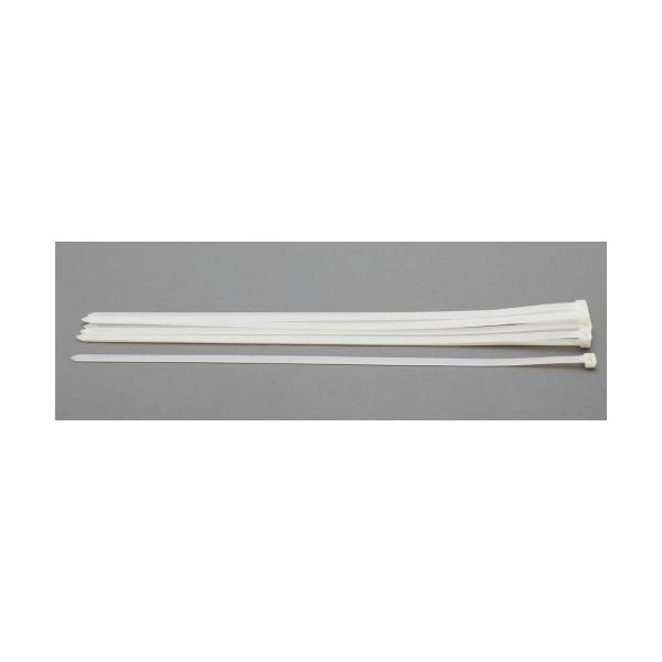 ●材質…ナイロン66●使用温度範囲…−40〜85℃●色…ナチュラル●全長(mm)…460●最大径(mm)…130●厚み(mm)…1.8●幅(mm)…8.9●ループ引張強度(kgf)…81.6●入数は10本入りです。類似商品はこちらエスコ E...