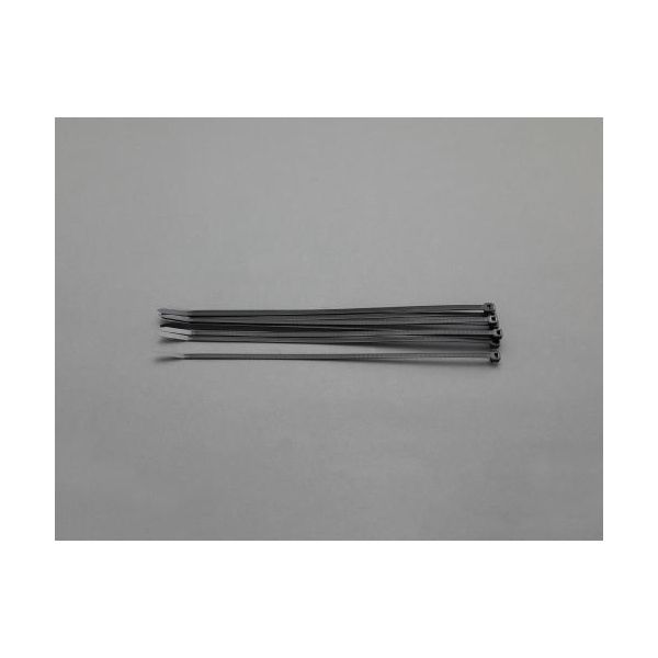 ●全長(mm)…200●幅(mm)…4.3●厚み(mm)…1.3●最大径(mm)…44.4●ループ引張強度(kgf)…22.7●材質…ナイロン66●使用温度範囲…−40〜85℃●色…黒●入数は25本入りです。●耐候性類似商品はこちらエスコ ...