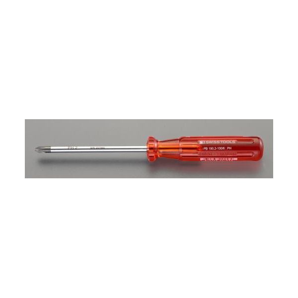 ●重量…33g●サイズ×軸径(mm)…(＋)＃0×4.0●軸長(mm)…100●全長(mm)…190●適合ネジ…M1.6-2●耐衝撃性に優れたグリップ類似商品はこちらエスコ EA561PA-11 ＃ 3x150m2,635円エスコ EA56...