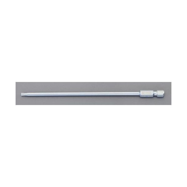 ●サイズ…T40●全長(mm)…150●六角シャンク…1/4”●ボール溝中心から後端までの長さ(mm)…9.5●軸長(mm)…125●質量(g)…40類似商品はこちらエスコ EA611PG-40 T40x50mm955円エスコ EA611P...
