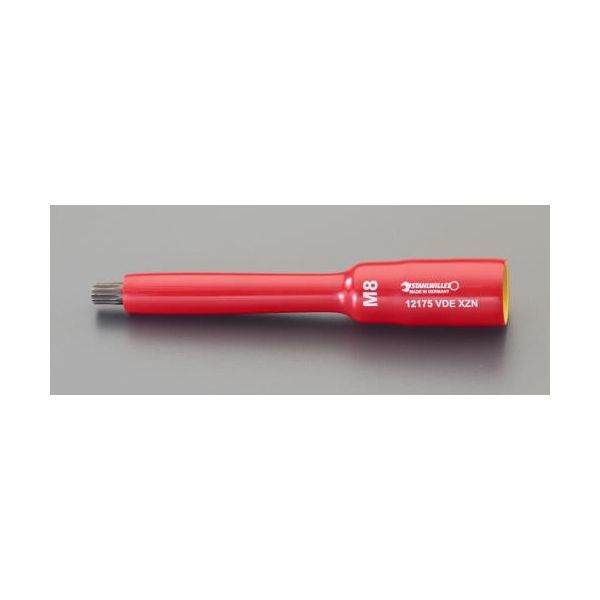 ●サイズ…M10●全長(mm)…148●外径(mm)…22.8●差込角…3/8”●重量(g)…122●材質…クロム合金鋼●絶縁試験…1000V●1000V絶縁類似商品はこちらエスコ EA640RV-8 3／8”DRxM88,977円エスコ ...