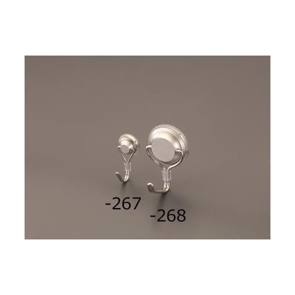 ●耐荷重…水平方向：約7kg、垂直方向：約10kg●面サイズ…φ44mm●口幅…33mm●重量…98g●材質…スチール、エラストマー、ネオジウム磁石●強力タイプ●コンパクトでも強い保持力●フック部は360度回転し、上方にもスイングするので好...