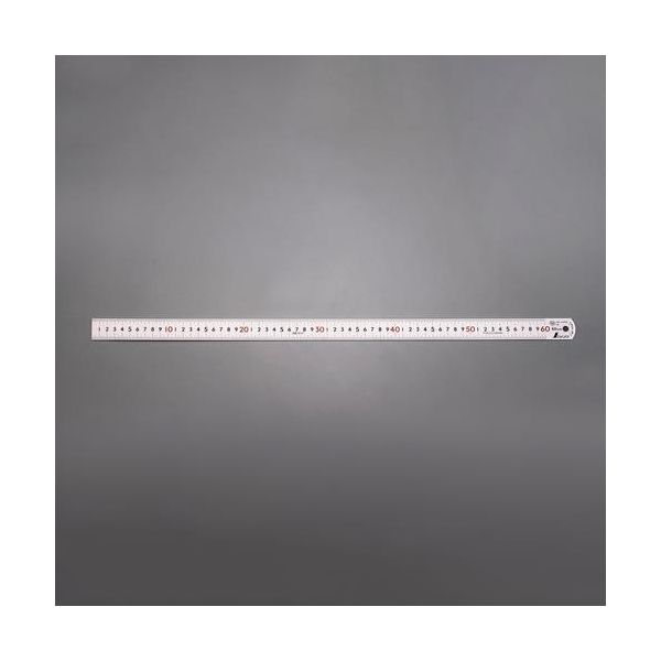 ●目盛×幅×厚み…600×30×1.2mm●目盛…上下1mmピッチ●長さの許容差…±0.2mm●測定範囲…0〜60cm●重量(g)…180●材質…ステンレス(SUS420J2)●裏面度量衡換算表付●JIS 1級●シルバー加工で表面の反射を抑...