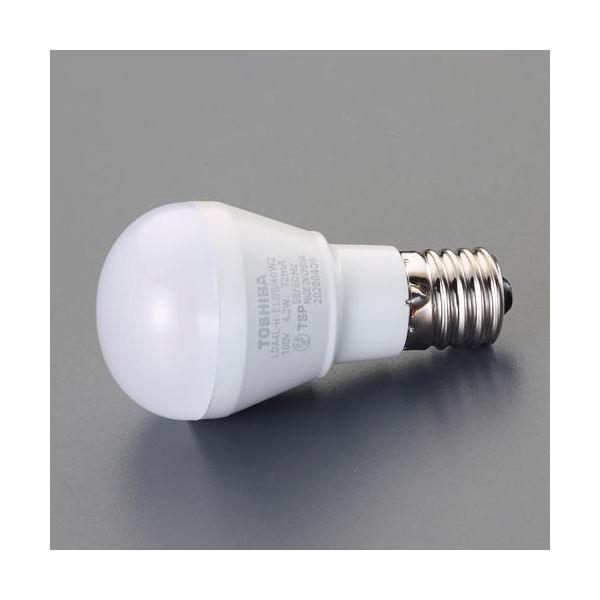 ●口金…E17●重量…27g●全光束…440lm●色温度…2700K●定格寿命…40000時間●消費電力…4.1W●光源色…電球色●サイズ…外径35mm、全長69mm●グローブ種別…樹脂乳白●周波数…50/60Hz●電圧…100V●電流…0...