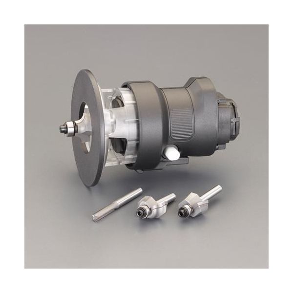 ●重量(g)…400●取付ビット軸径…6mm●回転数…9000rpm●付属品：ヒョウタン面コロ付き・シャックリ面コロ付き・ギンナン面コロ付き・ストレートビット・スパナ●スイッチタイプ…無段変速●棚やテーブルなどの装飾加工に最適です。●適合品...