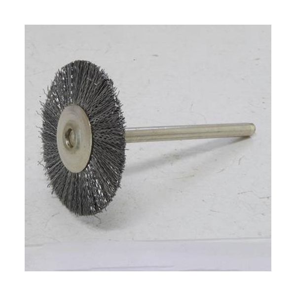 ●軸径…3mm●材質…ナイロン●ブラシサイズ…外径：28mm線径：0.13mm●全長…約45mm●高さ…約4mm●最大回転数…25000rpm類似商品はこちらエスコ EA819BN-331 22mm／3．474円エスコ EA819BN-33...