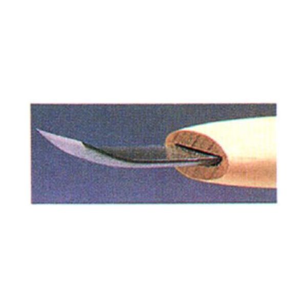 ●全長…212mm●刃幅…4.5mm●形状…極浅丸曲型●材質…刃：安来鋼柄：朴●R刃が浅丸型よりさらに浅いため、彫ったあとを平らにするのに便利です。類似商品はこちらエスコ EA588ME-7.5 7．5mm 彫2,795円エスコ EA588...