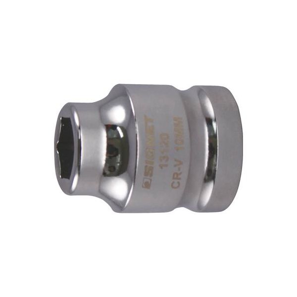 ●差込角…1/2”●対辺(mm)…18●外径(mm)…25●全長(mm)…28●重量(g)…56●材質…クロムバナジウム鋼●ソケット全長28mmのショート仕様で狭所での作業に最適です。●ミラー仕上げのメッキが美しいショートソケット●6ポイン...