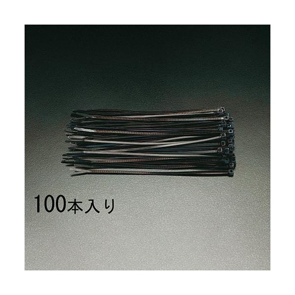 ●全長…75mm●幅…2.4mm●厚み…1.0mm●最大径…18mm●ループ引張強度…8kgf●材質…ナイロン66●使用温度範囲…-40〜85℃●入数は100本入りです。●カーボン粒の添加により耐紫外線に優れ、屋外の天候条件下で使用できます...