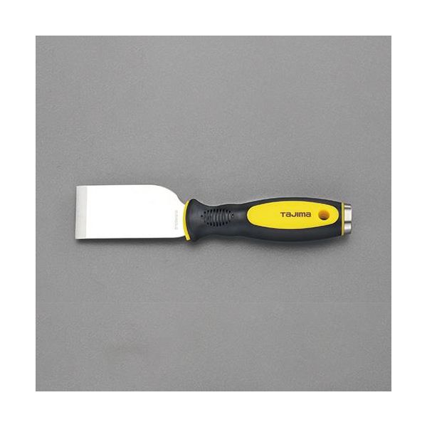 ●刃材質…ステンレス●ハンドル材質…エラストマー樹脂●腰の強さ…硬●全長…230mm●刃幅…45mm●重量…165g●刃厚…1.8mm●革スキタイプ●頑固な汚れ等のはがし、削り作業に最適です。●革すきやクロスはがし作業に最適な刃先形状をして...
