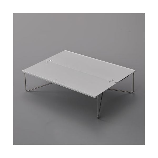 ●使用時サイズ(W×D×H)mm…297×210×78●収納時サイズ(W×D×H)mm…297×110×19●重量…約395g●耐荷重…3kg●材質…天板：アルミニウムフレーム：ステンレス収納ケース本体・ひも：ナイロンひも留め：樹脂●専用収...