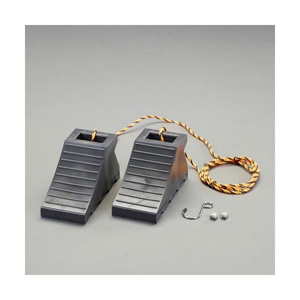 ●サイズ…本体：110(W)×235(D)×125(H)mm（1個あたり）ロープ：φ6mm×3m●重量…本体：1.1kg（1個あたり）ロープ：80g（付属品含む）●材質…本体：廃プラスチックロープ：ポリエチレン●カラー…黒●付属品…S字フッ...