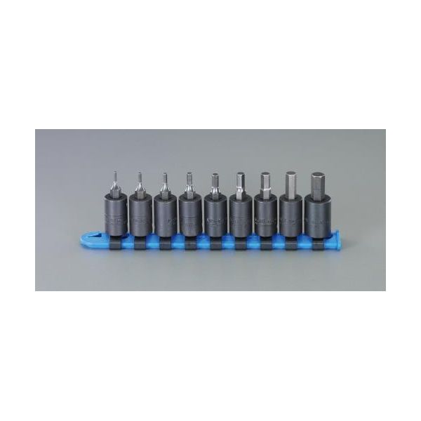●9個組●対辺…2・2.5・3・4・5・6・7・8・10mm●差込角…3/8”●全長…50.8mm●ソケットホルダー付●材質…スチール類似商品はこちらエスコ EA164WF 直送 代引不可・他メー19,233円エスコ EA164WD 直送 ...