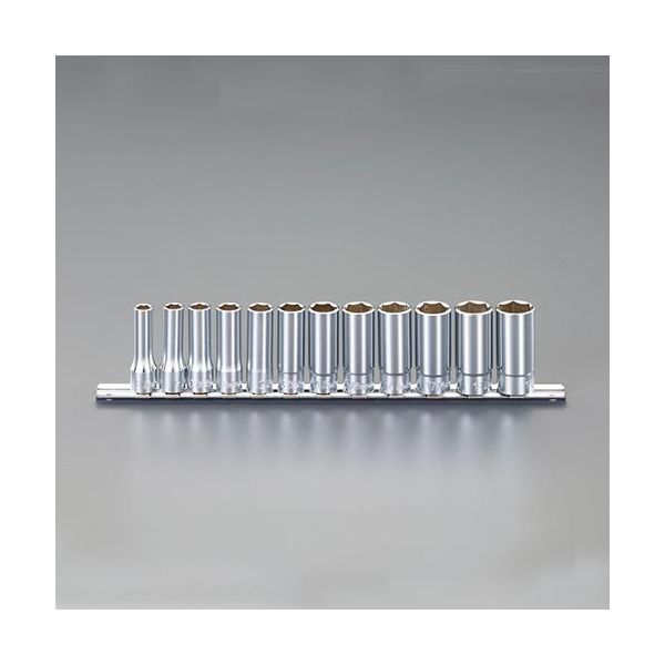 ●差込角…3/8”●対辺(mm)…8・9・10・11・12・13・14・15・16・17・18・19（12個組）●全長…55mm●6ポイントソケット類似商品はこちら エスコEA618BR 直送 代引不可・他メー16,402円エスコ EA61...