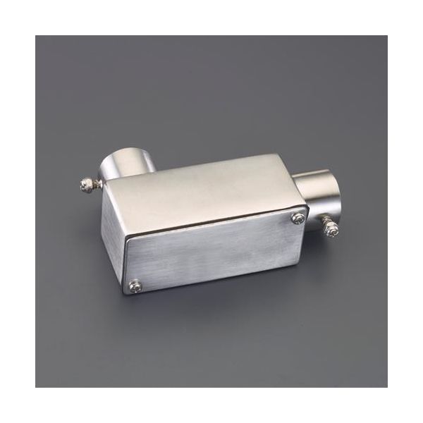 ●呼び…E25●サイズ(mm)…95×40×42●材質…ステンレス●L型2方出●ねじ無し電線管（E管）●※ステンレス電線管と接続する場合、本体を管止めにあたるまで挿入しトルクビスの頭がねじ切れるまで締め付けてください。類似商品はこちらエスコ...
