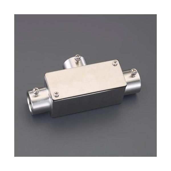 ●呼び…E31●サイズ(mm)…110×45×47●材質…ステンレス●T型3方出●ねじ無し電線管（E管）●※ステンレス電線管と接続する場合、本体を管止めにあたるまで挿入しトルクビスの頭がねじ切れるまで締め付けてください。類似商品はこちらエス...