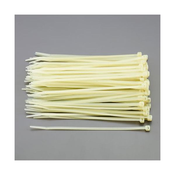 ●全長(mm)…380●幅(mm)…7.6●厚み(mm)…2.5●最大径(mm)…105●入数(本)…100●ループ引張強度(kgf)…55●材質…ナイロン66●使用温度範囲…−40〜105°●RoHS対応品●耐熱性類似商品はこちらエスコ ...