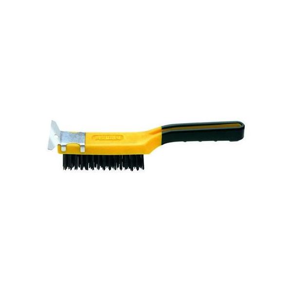 ●スクレーパー材質…スチール●ソフトグリップ付●行数…4行●ブラシサイズ…33×125mm●毛丈…35mm●全長…295mm●線径…0.3mm類似商品はこちらエスコ EA109BA-7 265mm ソフト1,114円エスコ EA109BA-...