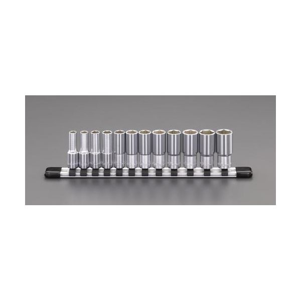 ●＜セット内容＞…12個組●対辺：8mm●対辺：9mm●対辺：10mm●対辺：11mm●対辺：12mm●対辺：13mm●対辺：14mm●対辺：15mm●対辺：16mm●対辺：17mm●対辺：18mm●対辺：19mm●差込角…3/8”●全長…...